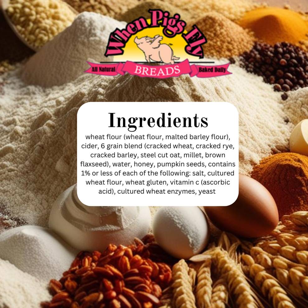 Six Grain & Pumpkin Seed – When Pigs Fly Breads