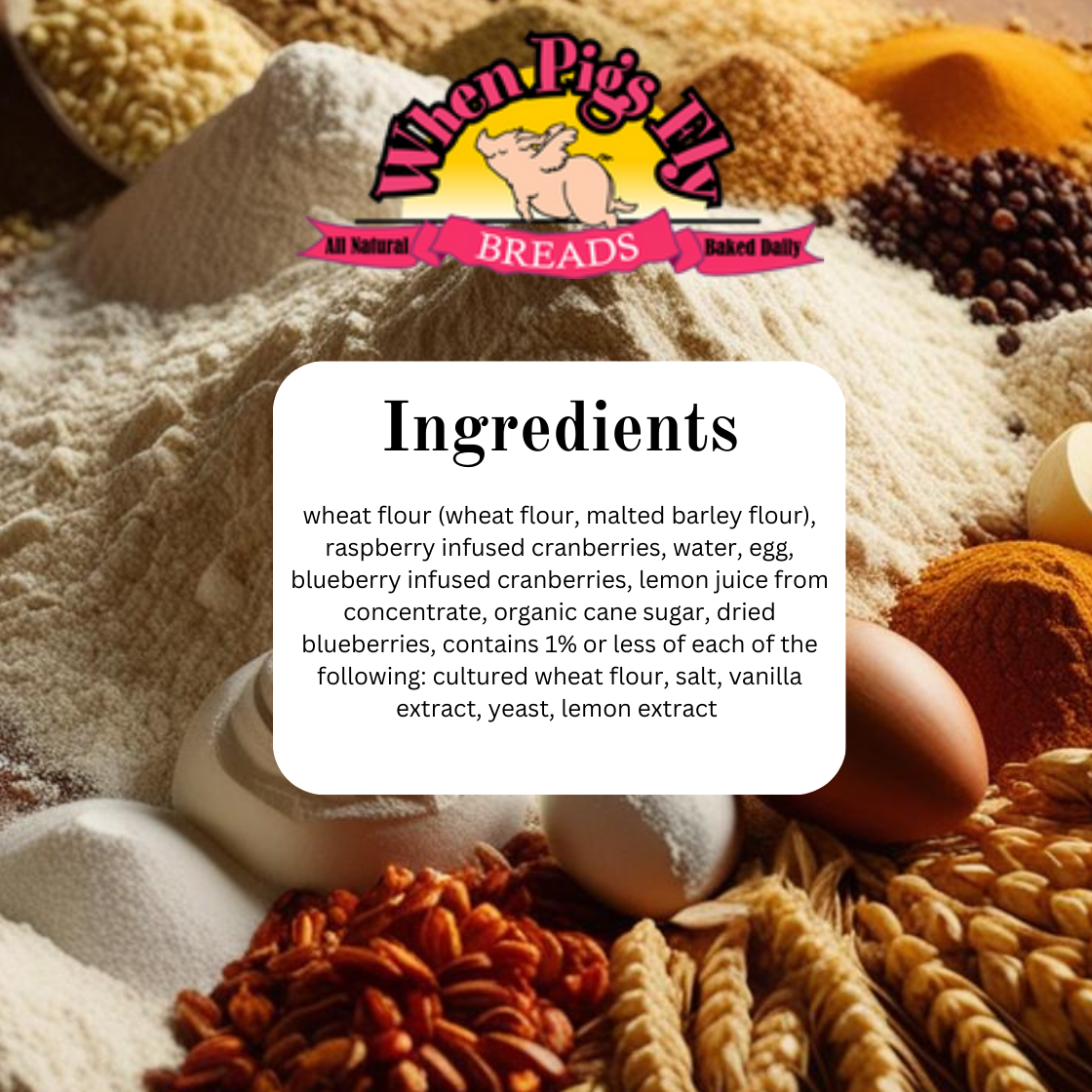 Blueberry Raspberry Lemonade Bread – When Pigs Fly Breads