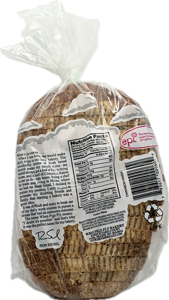 Cinnamon Raisin Bread – When Pigs Fly Breads